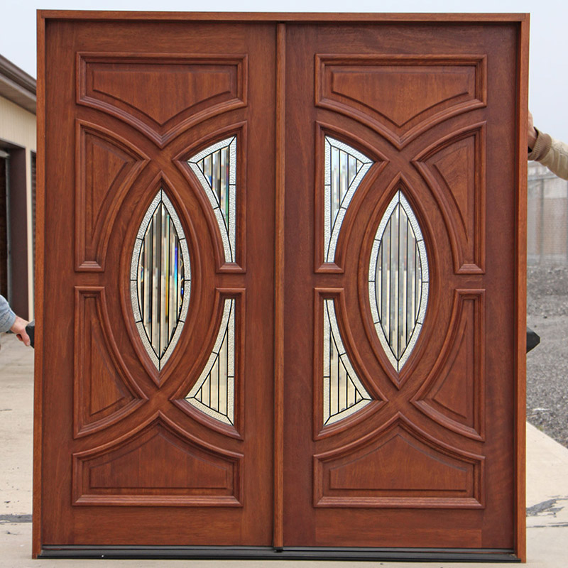 Premium Solid Wood Interior Doors - Classic Grill Glass Design | LONGXUAN