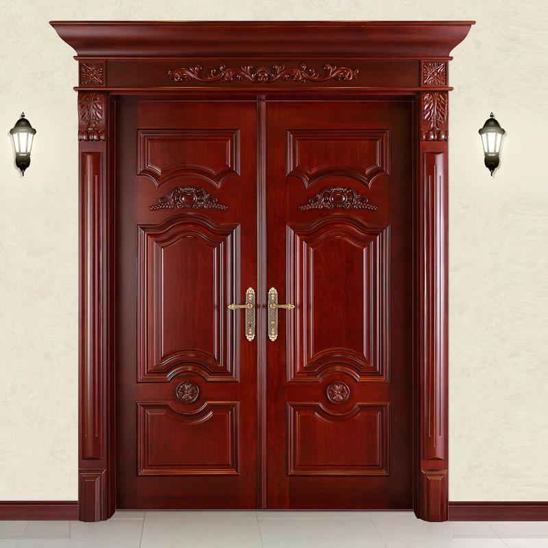 Premium Solid Wood Interior Doors - Classic Grill Glass Design | LONGXUAN