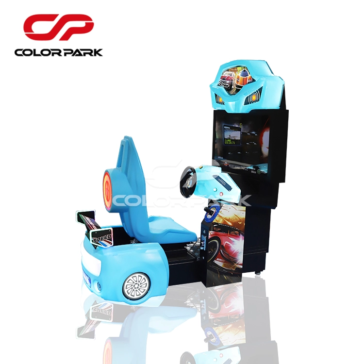 Blue racing game machine 1 player - Colorful Park